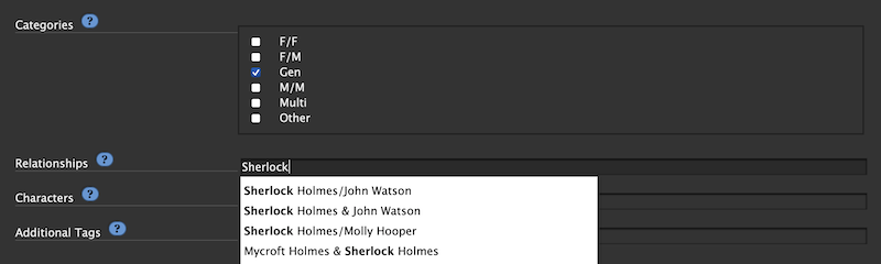 A study of the use of "&" and "/" in relationship tags on AO3 - Chapter ...